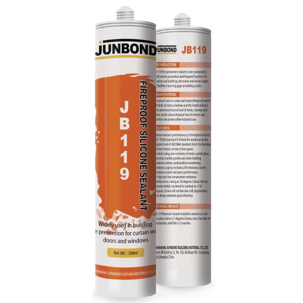 China Types Of Sealers Quotes – Junbond JB119 Fireproof silicone ...