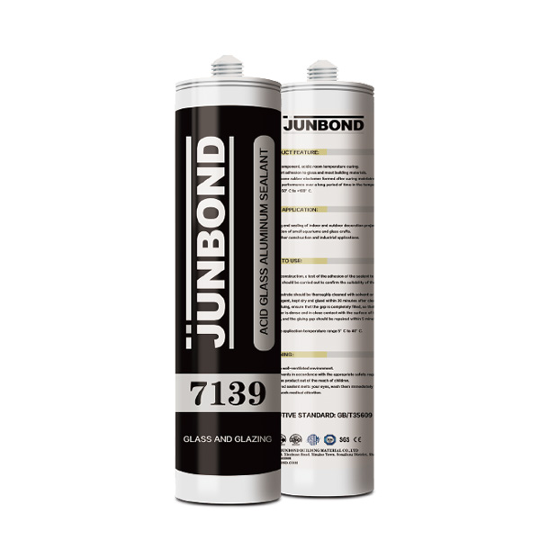 China JUNBOND JB7139 Acid Glass aluminum Silicone Sealant Manufacture and Factory | Junbom